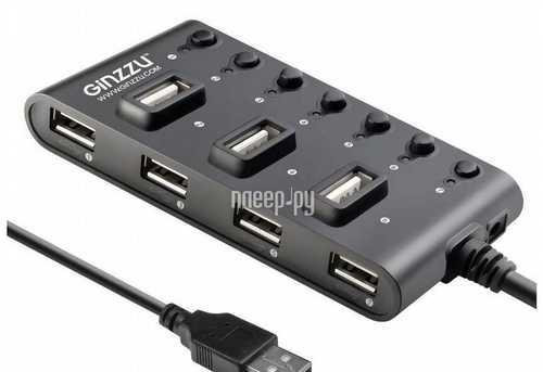 Хаб USB Ginzzu GR-487UB USB - USB 2.0 7 ports