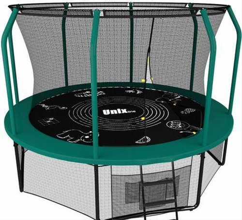 Батут unix line supreme game 10 ft (green)