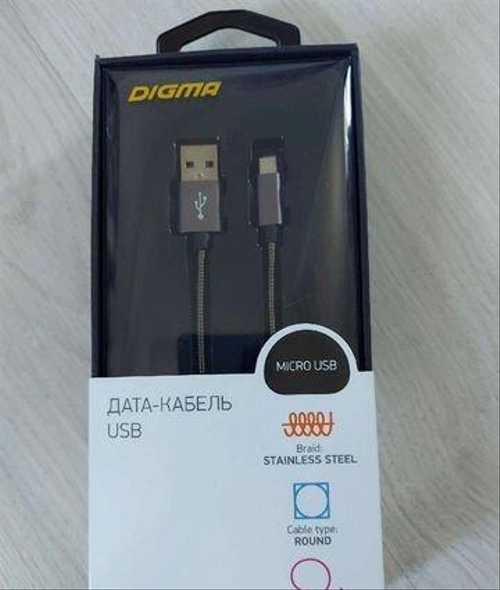 Дата-кабель USB Digma