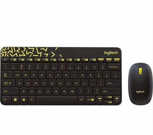 Комплект клавиатура + мышь Logitech MK240 Nano, bl