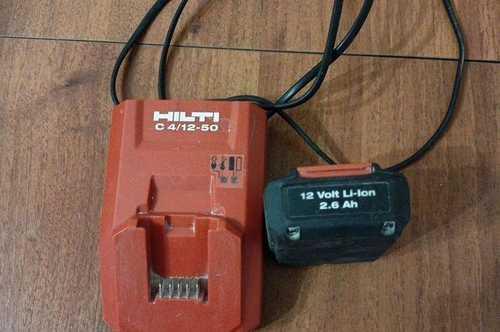 Аккумулятор для шуруповерта и зарядное 10,8В hilti