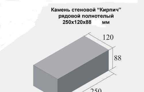 Кирпич полуторный полнотелый М150 цокольный 1,35