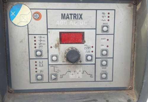 Аппарат аргонодуговой сварки matrix 400 AC/DC