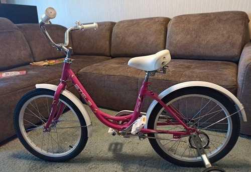 Розовый велосипед для девочки stels Pilot 205