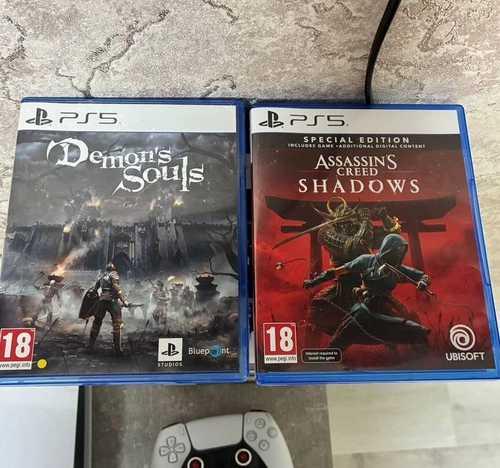 Диск Assassin’s Creed Shadows и Demon’s Souls на п