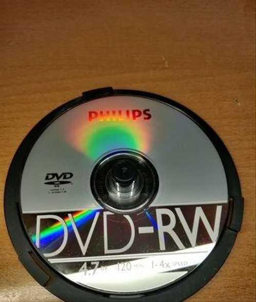 Чистые диски Болванки Philips DVD RW, DVD R