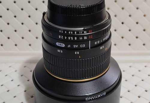Объектив Samyang AE 14mm F2.8 ED AS IF UMC Nikon F