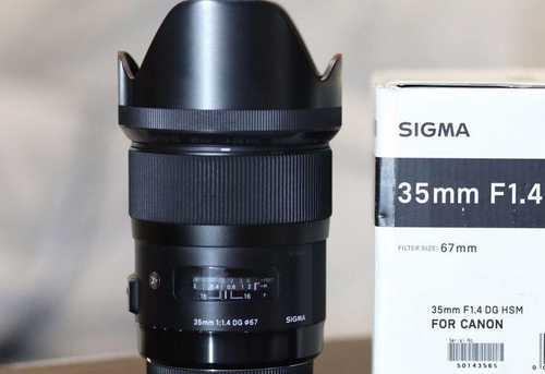 Sigma 35mm f/1.4 Art (для canon)