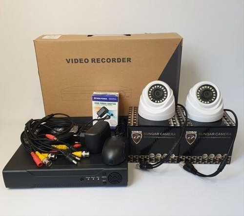 Готовый набор видеонаблюдения AHD 2Мп 2 камеры