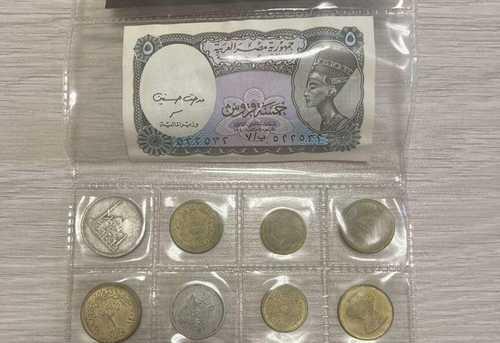 Монеты, банкноты, марки Египта