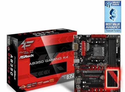 AMD Ryzen 5 3600 + Fatal1ty AB350 Gaming K4 + 16Гб