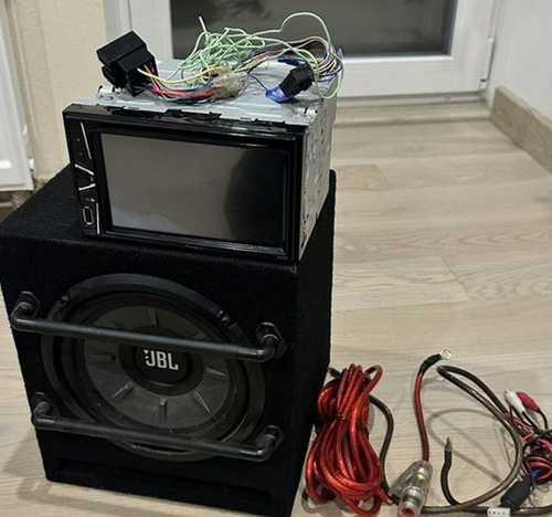 Сабвуфер JBL + Магнитола pioneer