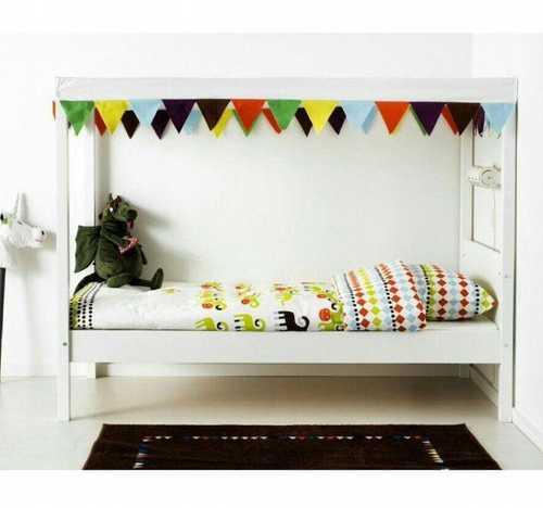 Кровать IKEA эвре детская с матрасом