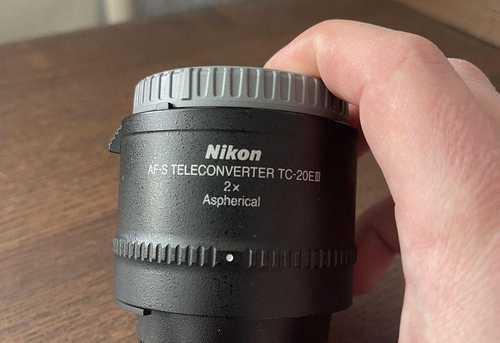 Телеконвертер nikon 2.0x TC-20 III