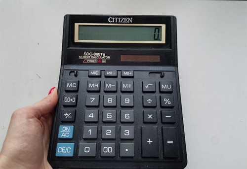 Калькулятор citizen бухгалт SDC-888T II 12-разряд