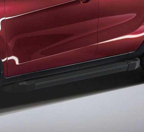 Подножки боковые пороги Hyundai Creta Restyling, 2