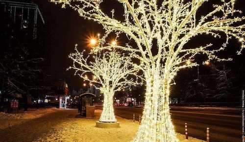 Световое led дерево. Большие новогодние фигуры