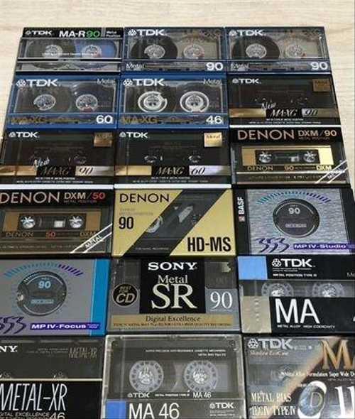 Аудиокассеты металл тип 4 18 штук коллекция