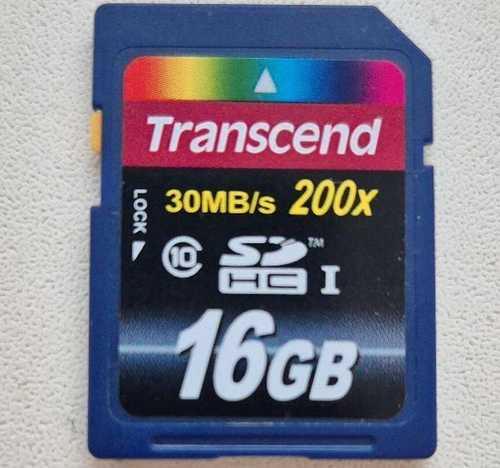 Карта памяти SD Transcend 16Gb