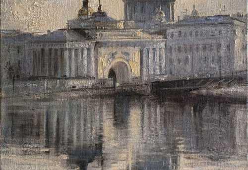 Картина маслом пейзаж Санкт Петербург