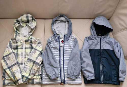 Комплект - 3 брендовые куртки на лето 110-118