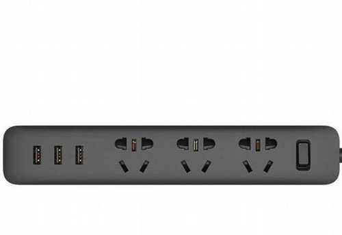 Удлинитель Mi на 3 роз. и 3 USB зарядки. Новый