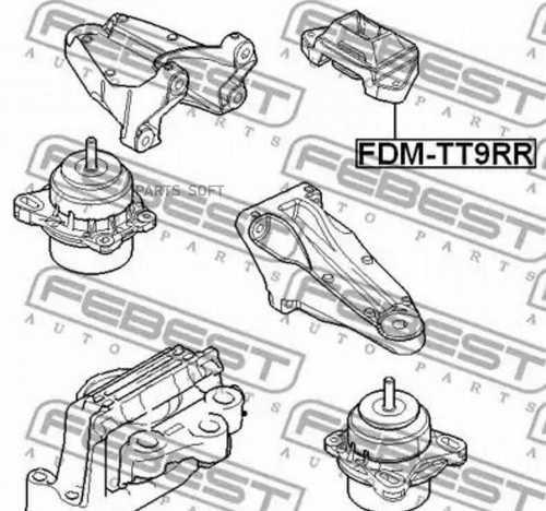 Febest fdmtt9RR Подушка двигателя задняя