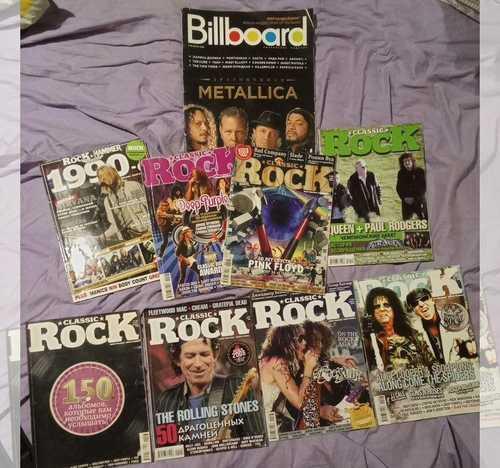 Журналы classic rock, Billboard,InRock тд