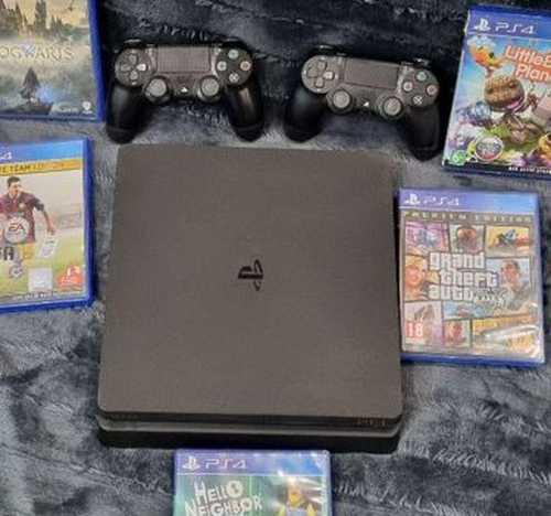 Sony playstation 4 slim 500gb с играми