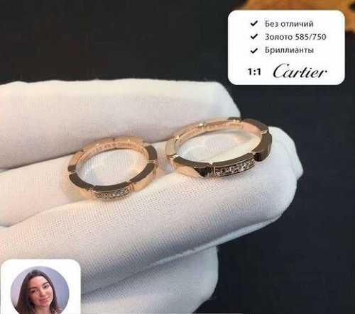 Золотое кольцо Cartier, золото 0,065ct