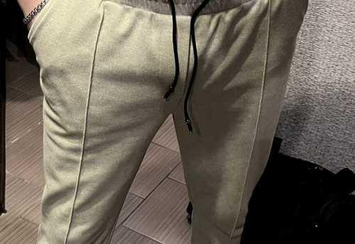 Штаны мужские брюки утепленные классика-спорт