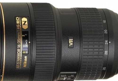 Nikon 16-35mm f/4G AF-S VR новый