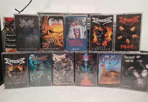 Аудиокассеты новые запечатанные метал, рок