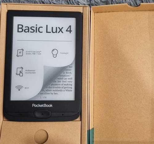 Электронная книга pocketbook basic lux 4