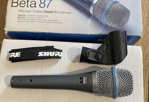 Микрофон вокальный конденсаторный shure Beta 87A