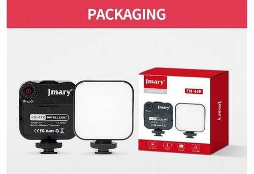 Jmary FM-48R Mini Video Fill Light 6000К, 6 Вт,3.7