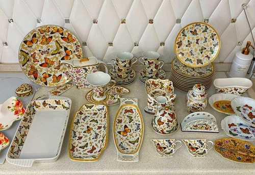 Набор посуды с бабочками elan gallery lefard