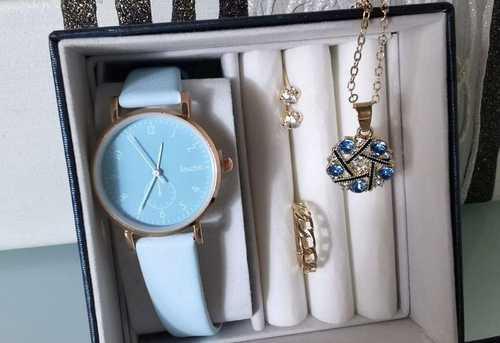 Набор подарочный для женщин: часы+бижутерия