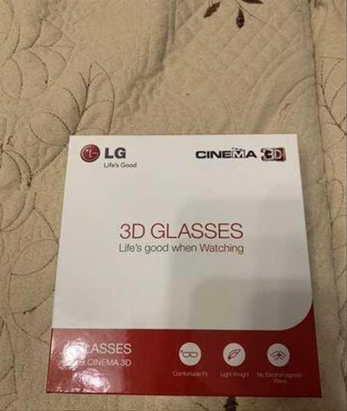 LG 3d glasses, 4 шт