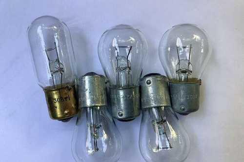 Набор ламп: три А6-21, одна рн6-30 и одна К6-30-1