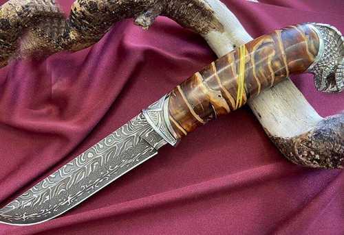 Нож подарочный "Змей", клинок сталь мозаичный Дама
