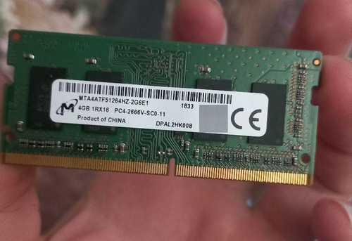 Оперативная память ddr4 4gb