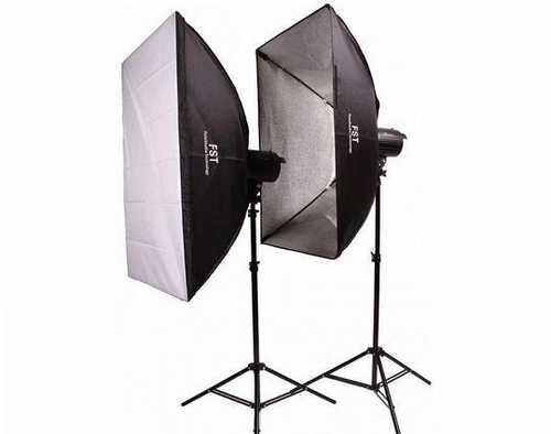 Комплект импульсного света FST F-400 Softbox KIT