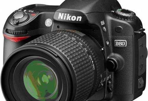 Фотоаппарат nikon d80 полный комплект
