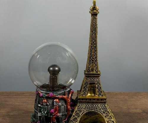 Плазменный шар "Влюбленные в Париже" 10х18х27см (а