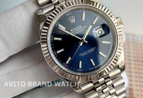 Часы мужские Rolex DateJust 41 синий циферблат