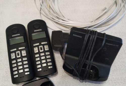Телефон домашний беспроводной с 2 трубками