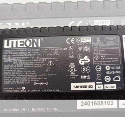 Блок питания (зарядка) liteon PA-1131