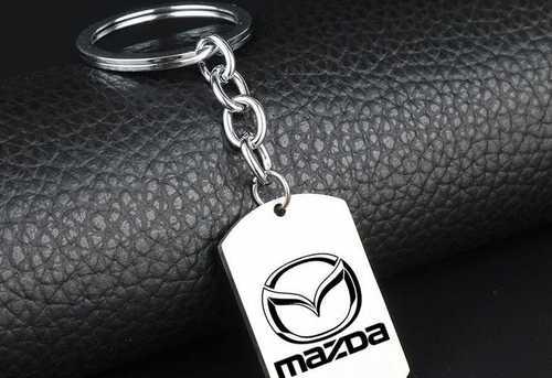 Брелок жетон для ключей с логотипом "Мазда"