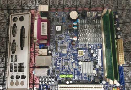 Мат. плата Foxconn D41S с процессором и памятью